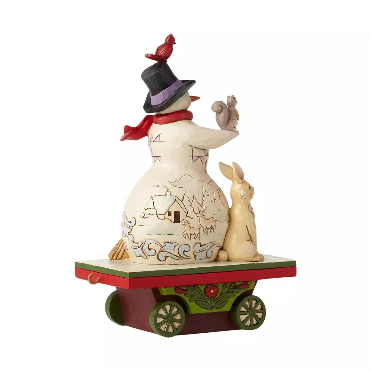 Snowman on Train Car – Orleans Cajun Ornament and Gifts
