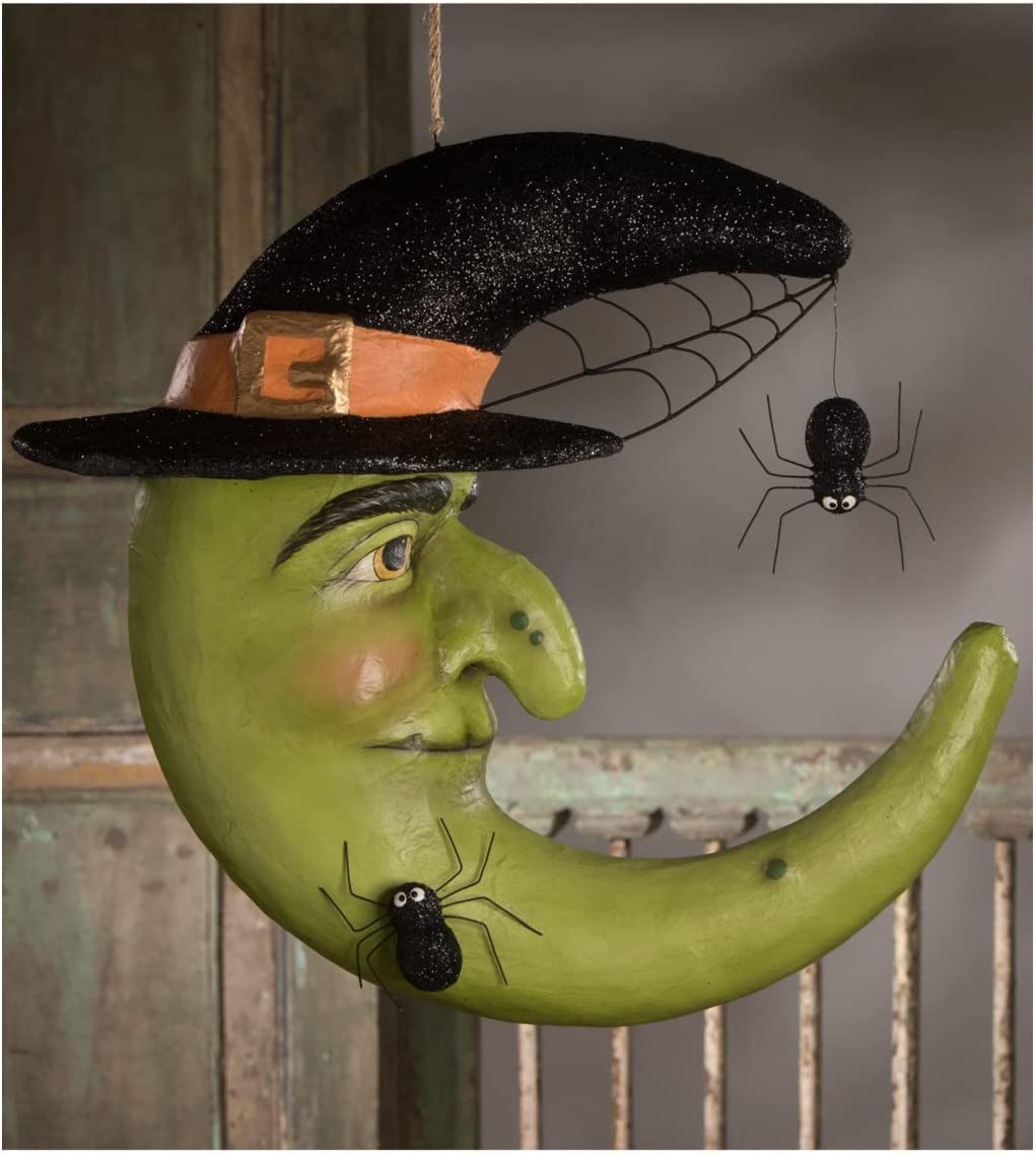 Moon Witch' Hanging Crescent Moon Halloween Decor – Orleans Cajun ...