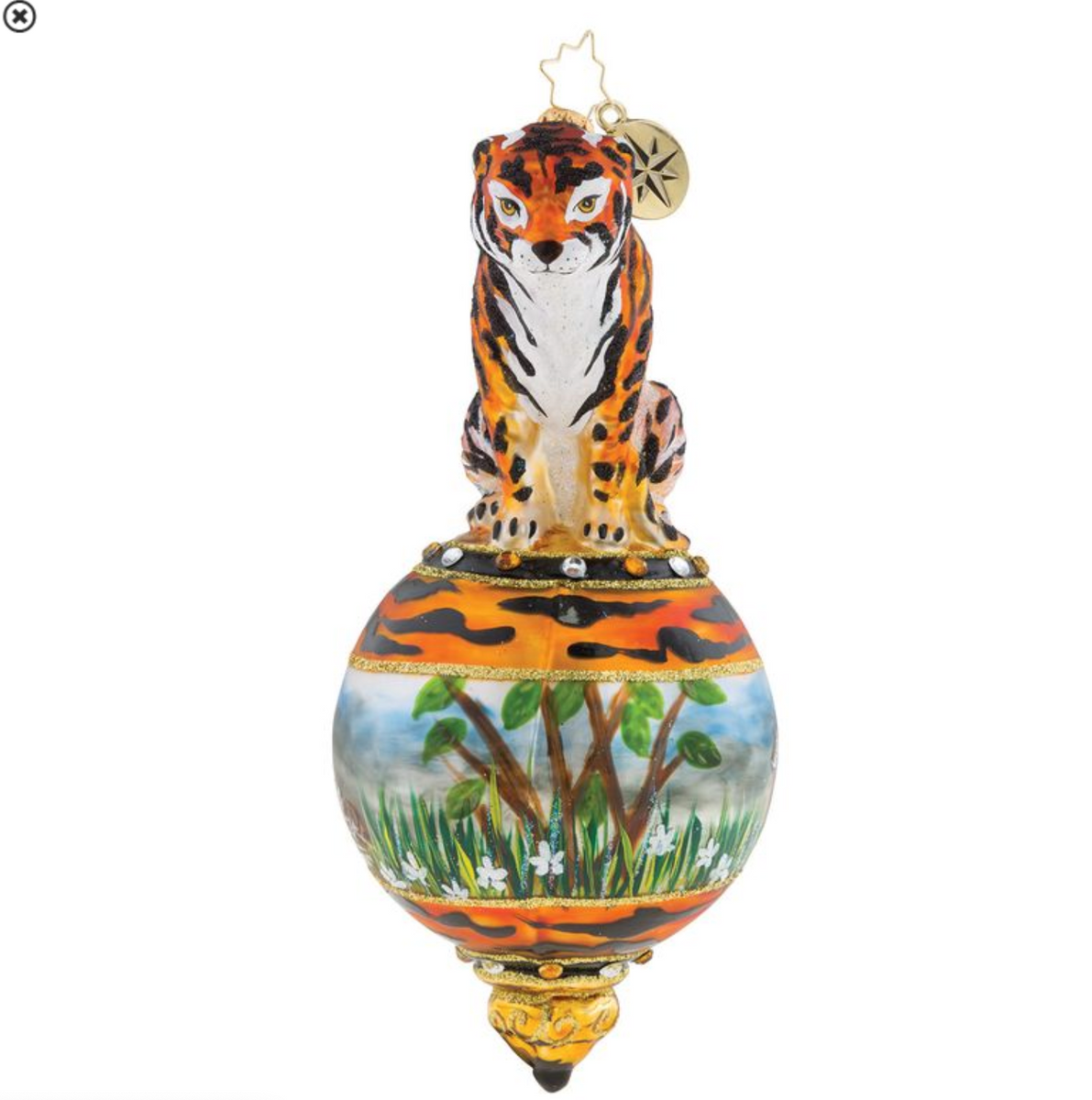 Christopher Radko Eye Of The Tiger Ornament – Orleans Cajun Ornament ...