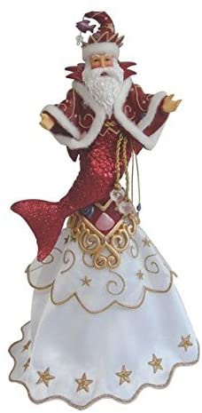 King Neptune Merman Christmas Tree Topper – Orleans Cajun Ornament and ...